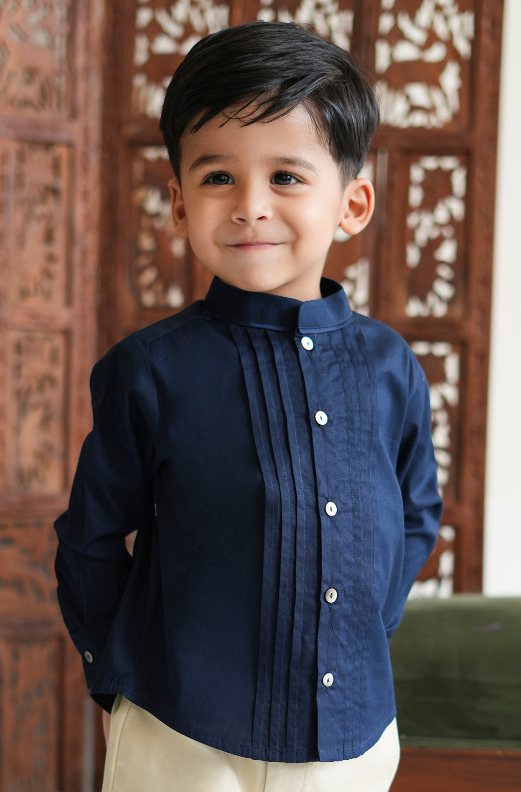 The Statement Shirt - Blue – Tiber Taber Kids